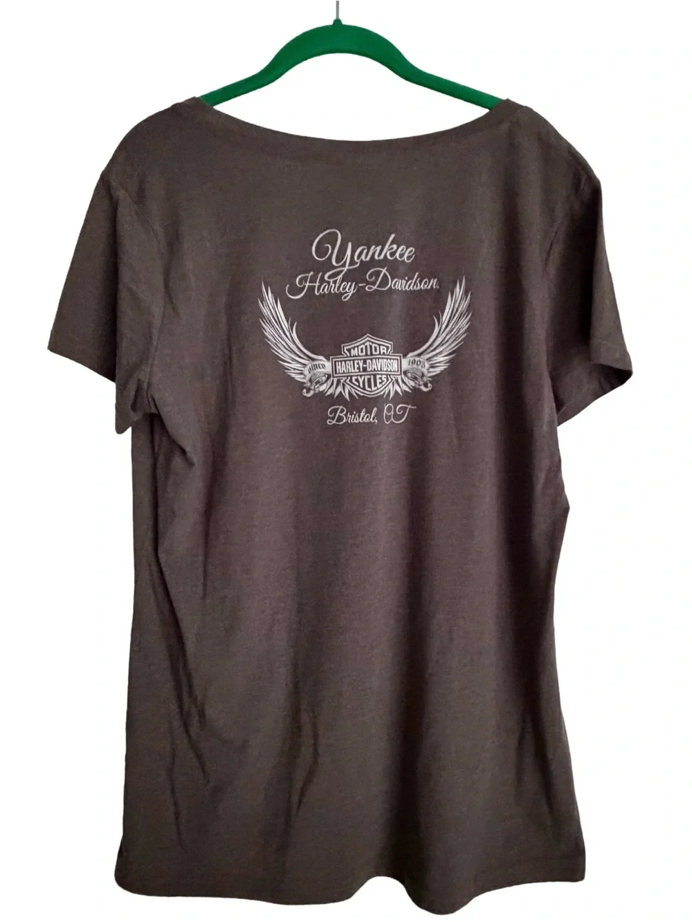 Harley-Davidson | Tops | Harleydavidson Gray Tee With Pink Details And ...